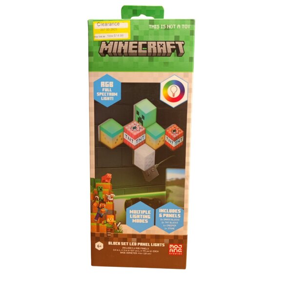 Minecraft | Other | Mojang Studios Minecraft Block Set Led Panel Lights ...